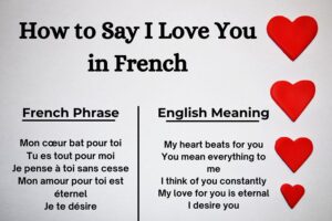 10 Romantic Ways to Say "I Love You" in French - Edmora