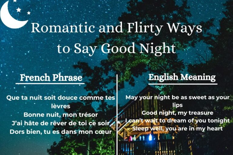 How to Say Good Night in French - Edmora